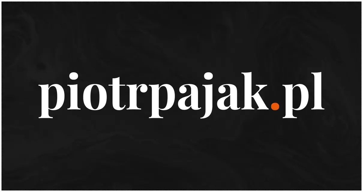 Piotr Pająk | Full-Stack JavaScript Developer - Portfolio